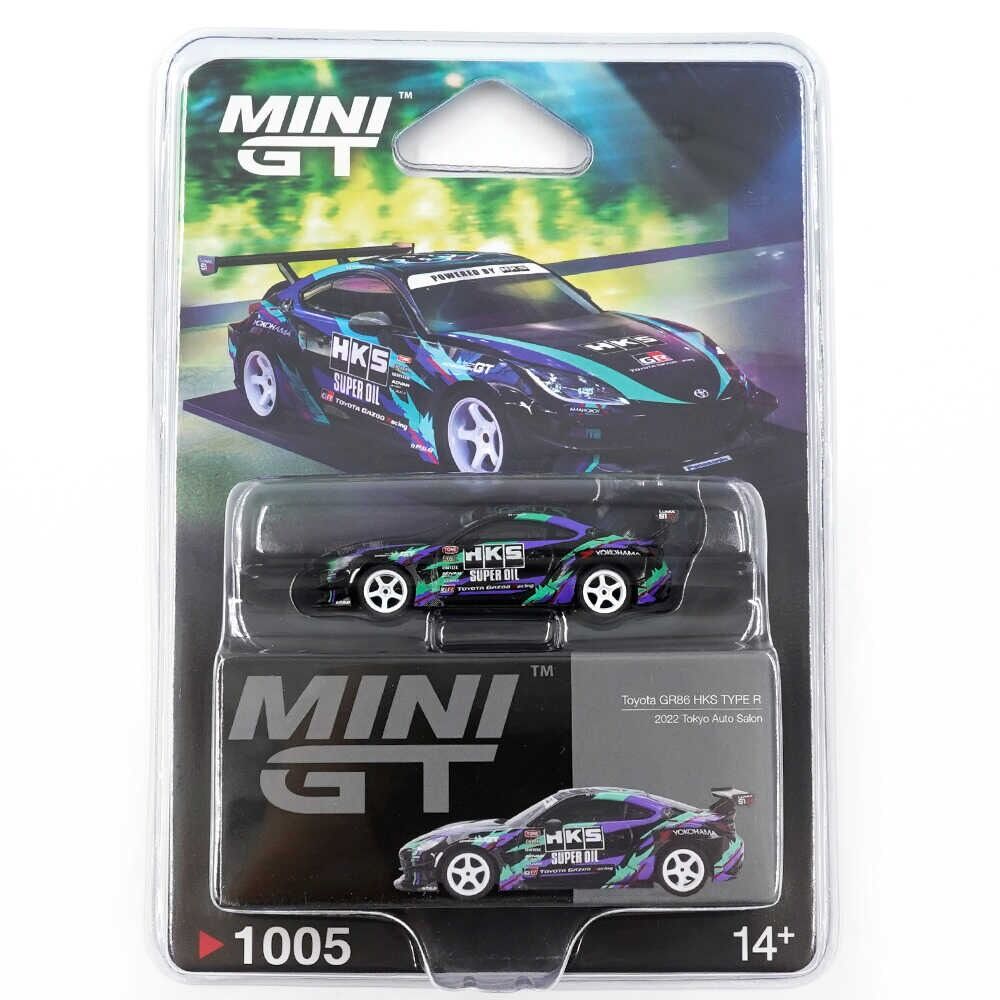 Mini GT 1005 1/64 Toyota GR86 HKS TYPE R - 2022 Tokyo Auto Salon RHD ...